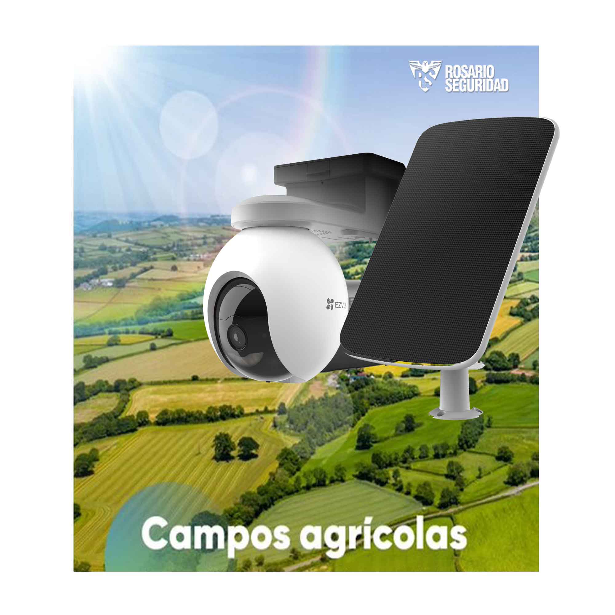 CAMARA EZVIZ IP 4G - EB8 2K+PANEL SOLAR EZVIZ - Rosarioseguridad.com.ar