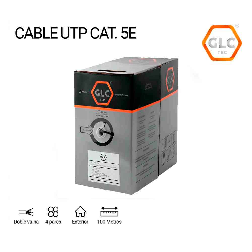 CABLE UTP - CAT5E - EXTERIOR GLC glc - Rosarioseguridad.com.ar