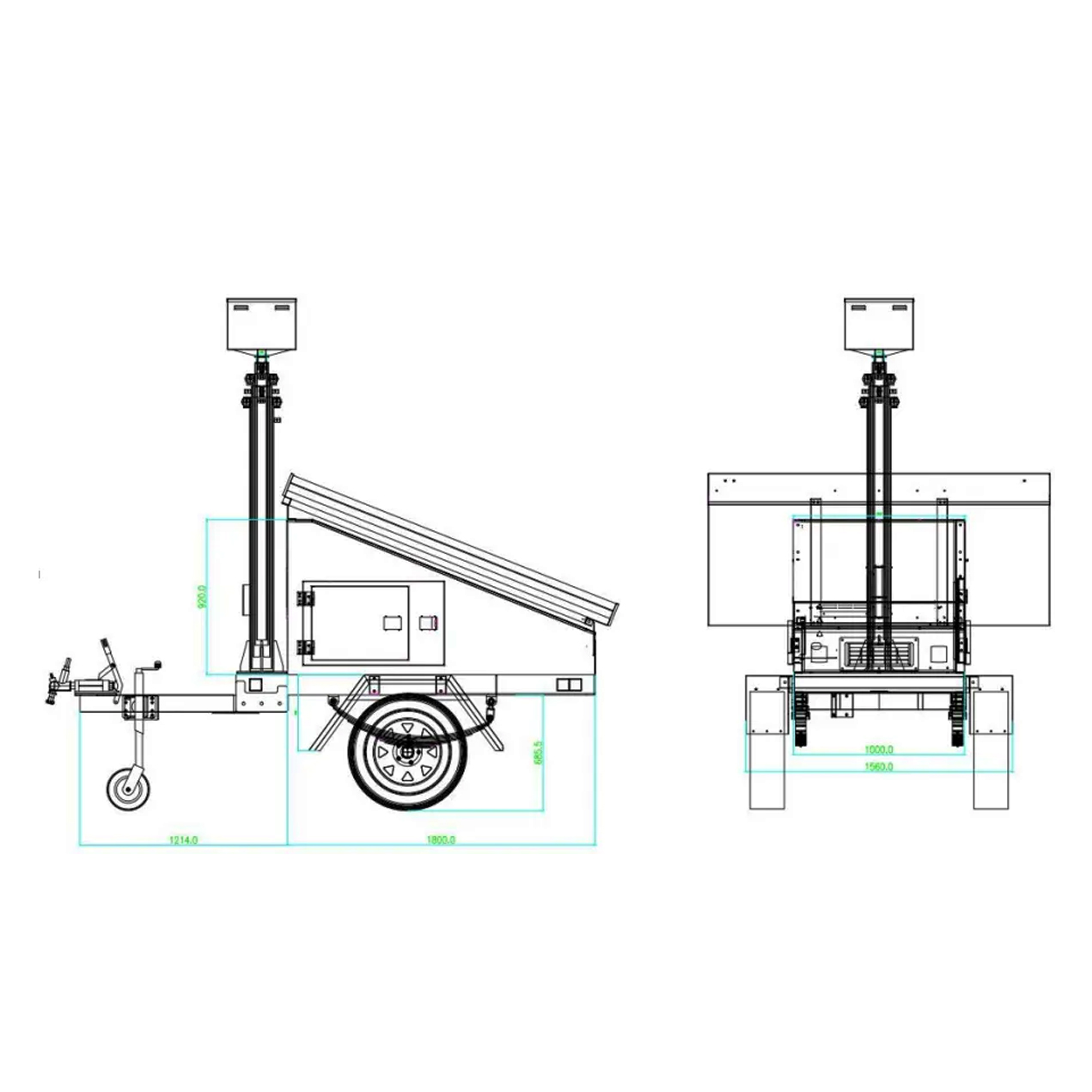 TORRE SOLAR MOVIL MULTIFUNCION Centinel - Rosarioseguridad.com.ar