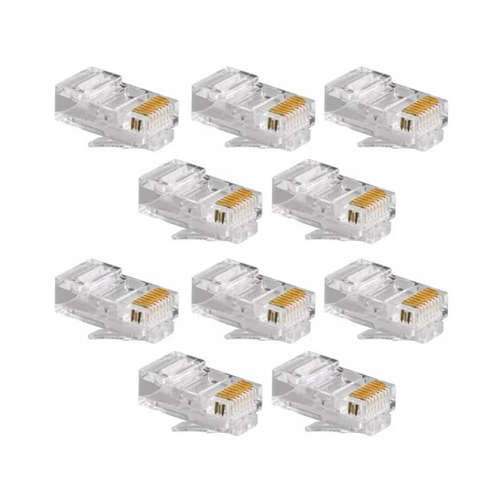 PACK FICHA RJ45 PARA CRIMPEAR X 10 U Guard - Rosarioseguridad.com.ar