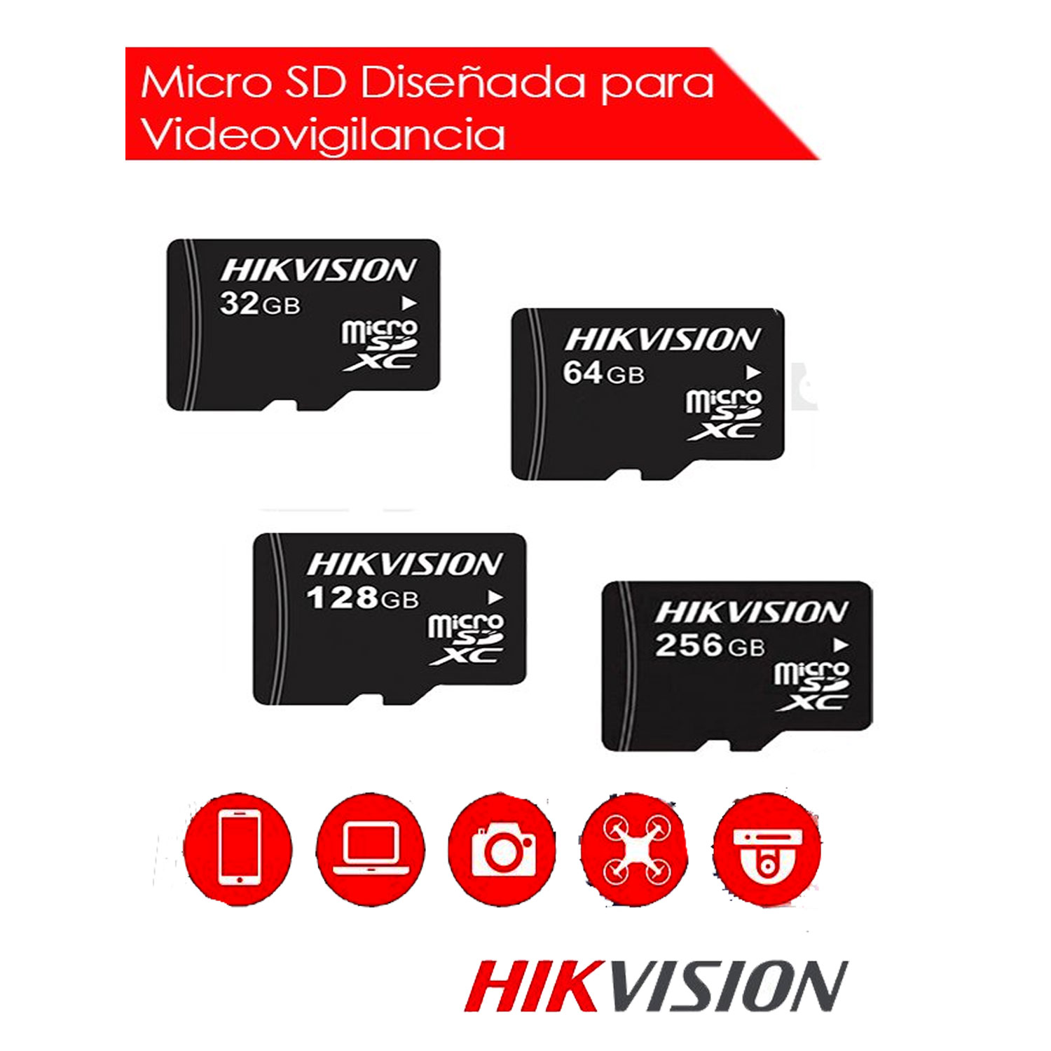 TARJETA MEMORIA MICRO SD PARA VIDEO 128GB HIKSEMI - Rosarioseguridad.com.ar