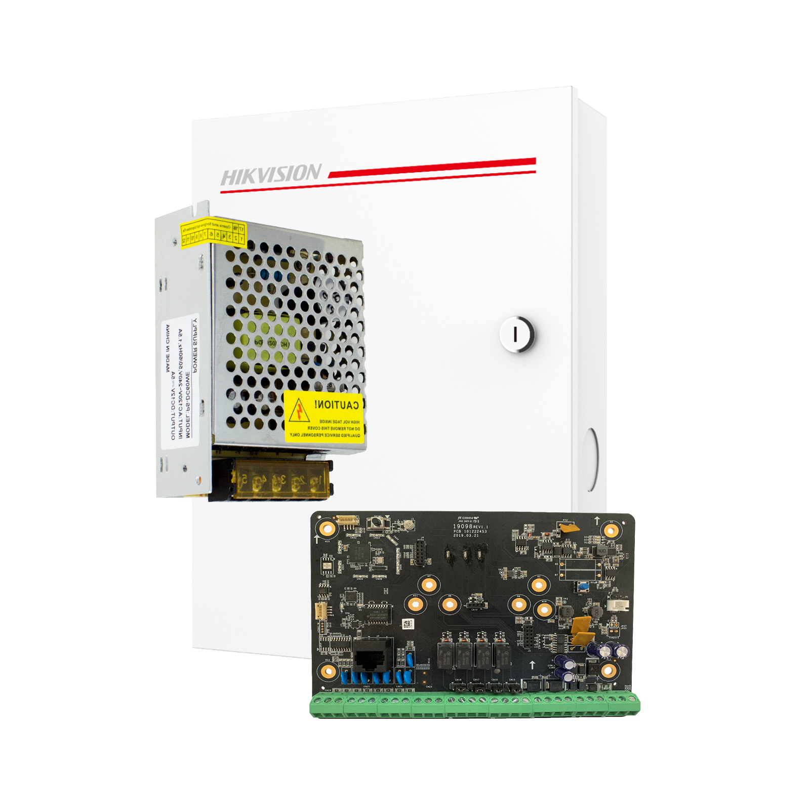 PLACA ALARMA 8 ZONAS C/FUENTE Y GABINETE - Rosarioseguridad.com.ar